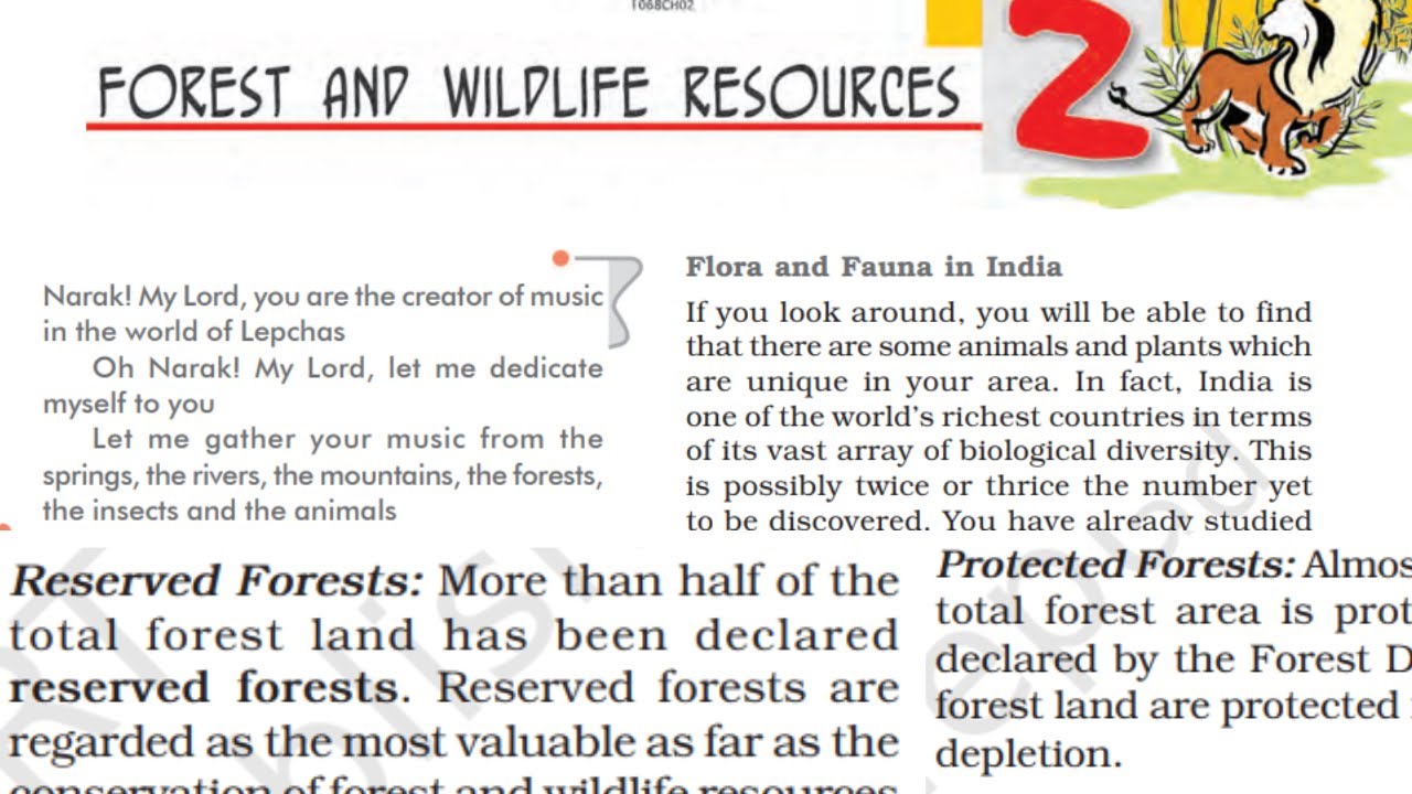 CHAPTER 2 | FOREST AND WILDLIFE RESOURCES | CLASS 10 GEOGRAPHY NCERT