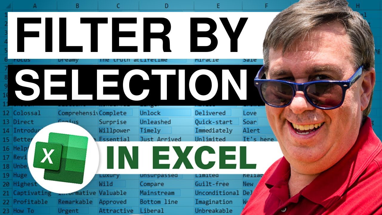 Excel - Filter Data Sets with a Single Click - Easy VBA Code and Custom Toolbar - Episode 839