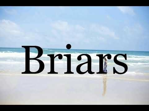 How To Pronounce Briars🌈🌈🌈🌈🌈🌈Pronunciation Of Briars