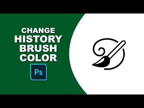 how to change history brush color in photoshop