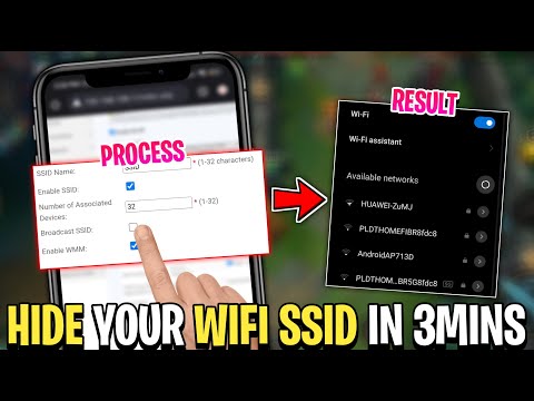 Paano MAG HIDE Ng SSID Sa Lahat Ng WIFI NETWORK!! In 3Mins