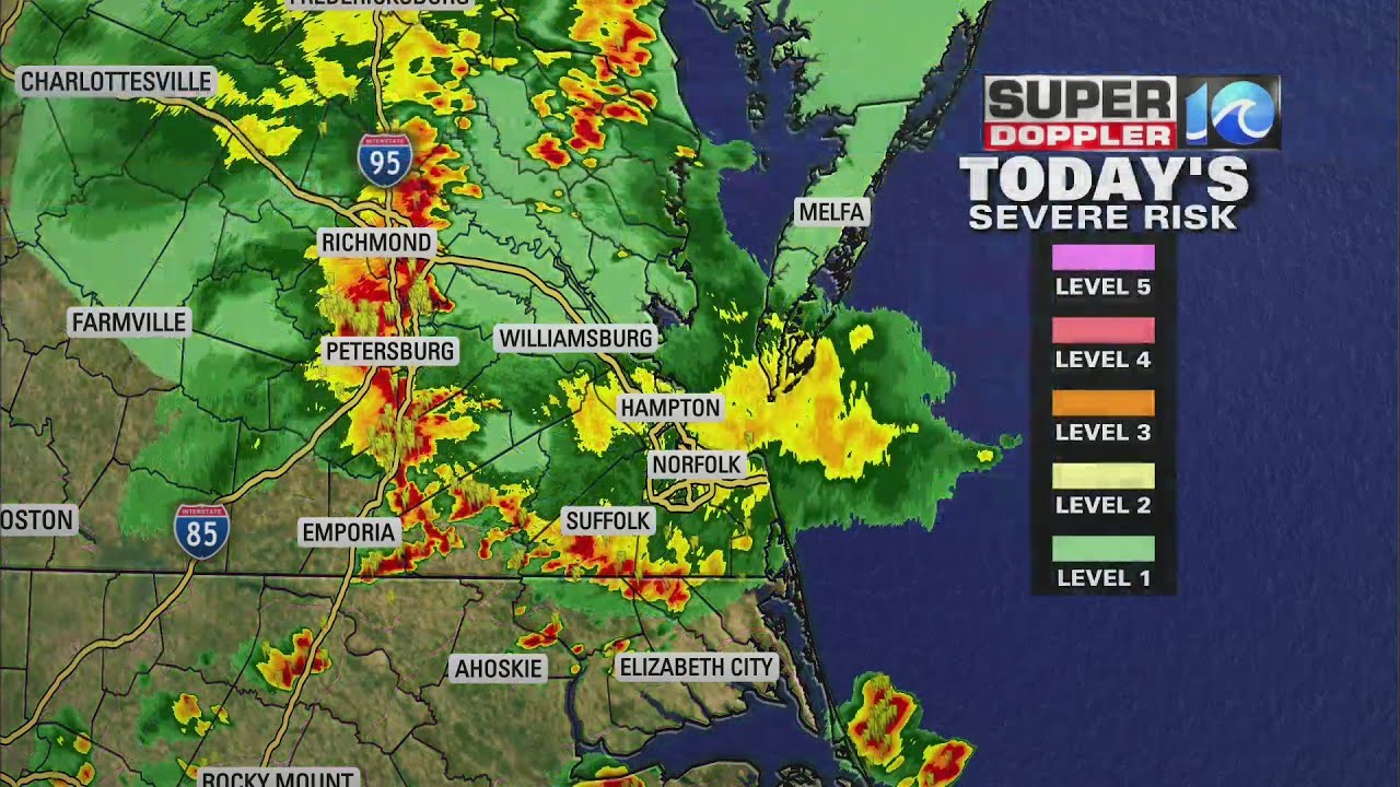 Severe weather in Hampton Roads