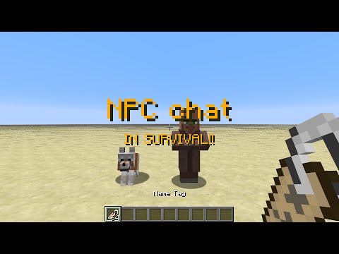 NPC chat in survival Minecraft Project