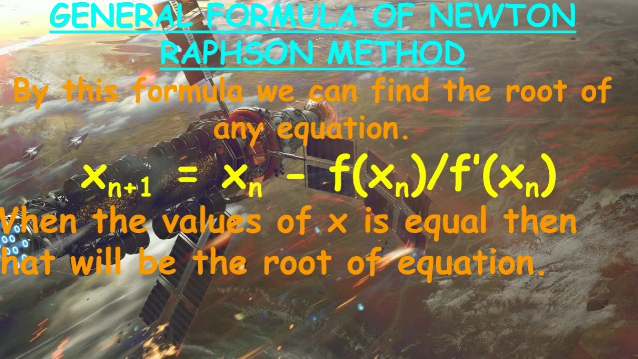 NEWTON RAPHSON METHOD CONCEPT WITH EXAMPLE SOLVED