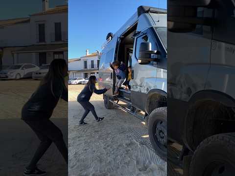 Getting OFF with STYLE #4x4truck #vanlife #4x4 #camper4x4 #iveco4x4 #travelingwithkids