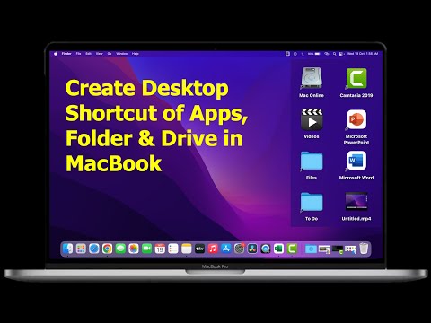 How to Create Desktop Shortcut of Apps, Folder & Drive Partition in MacOS (MacBook)