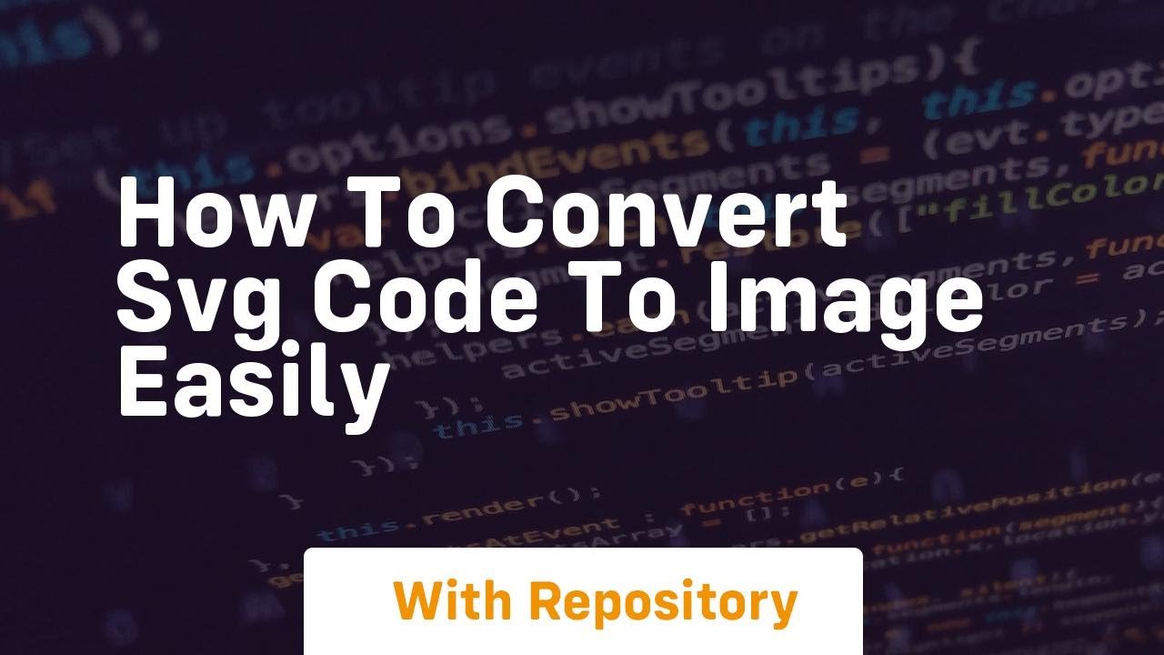 How to convert svg code to image easily