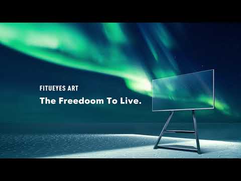 FITUEYES Floor TV Stand Eiffel Series 43-75 Inch Black/White