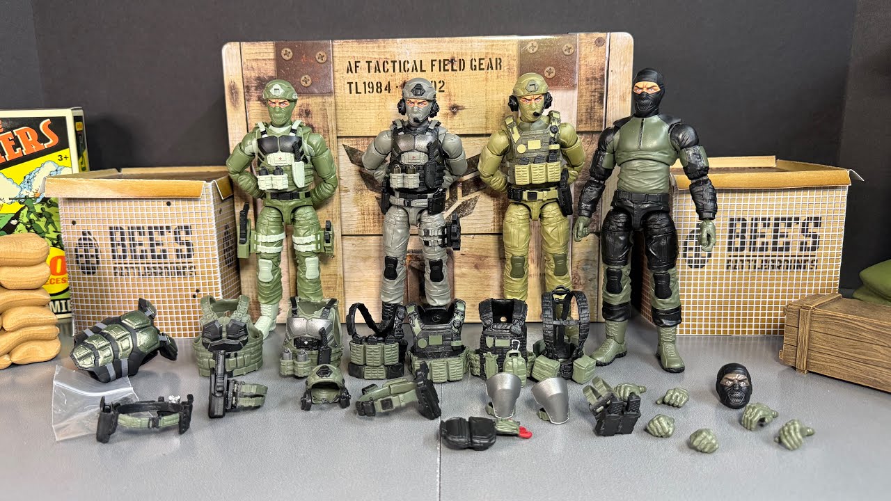 Valaverse Action Force Tactical Field Gear Tin Set