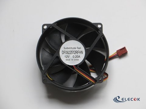 9CM DF0922512RFHN 12V 0.20A 3wires CPU black substitute