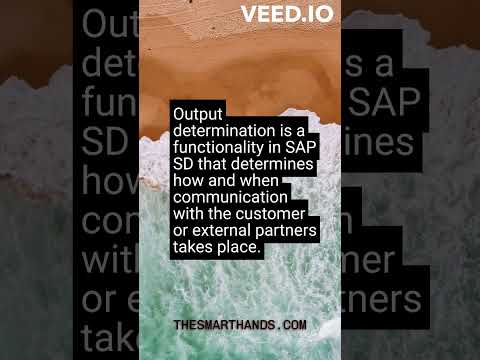 #37 Explain the concept of output determination in SAP SD?