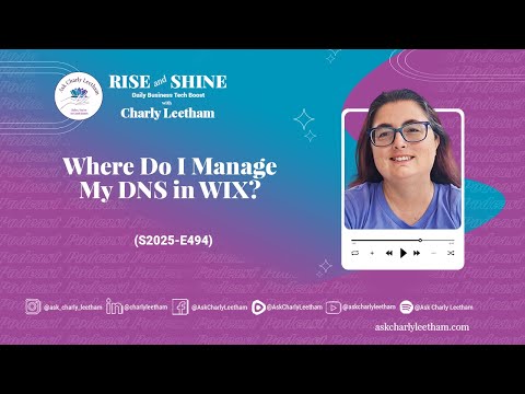 Where Do I Manage My DNS in WIX? (2025/494)