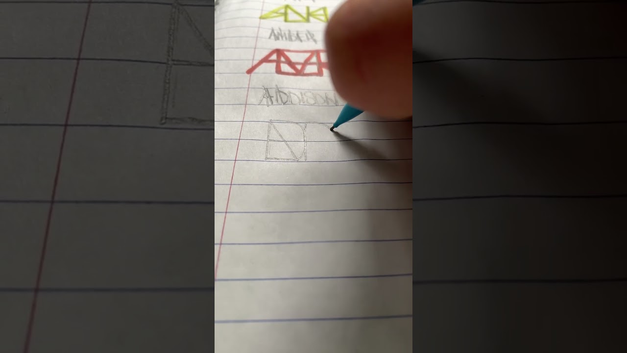 Making the Name “Addison” into a Logo!! #shorts #logodesign #logos #addison