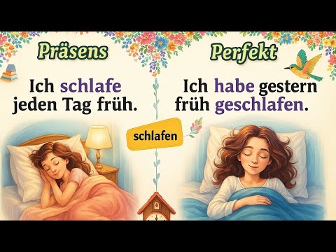 "Präsens vs Perfekt einfach erklärt – Deutsch lernen leicht gemacht!" 🇩🇪🔥