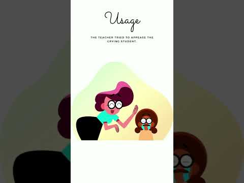 Appease | Calm | Pacify | #Shorts #english #vocabulary #learn #meaning