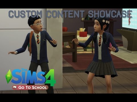 Sims 4 Custom Content Creator Showcase: "Go to School" Mod Overview