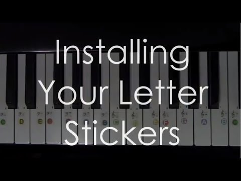 How to install your piano notes stickers