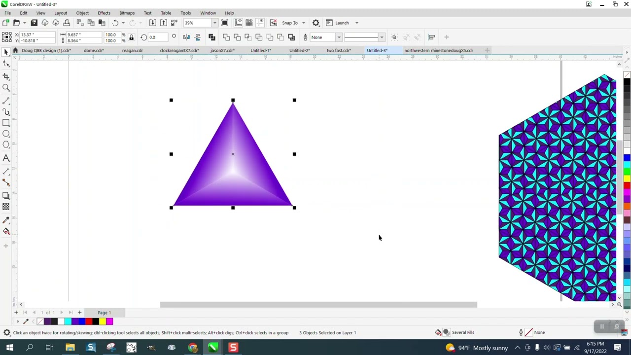 Corel Draw Tips & Tricks Draw this EASY pattern Part 2