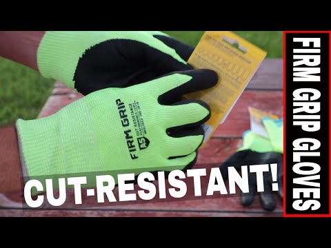 CUT RESISTANT WORK GLOVES- FIRM GRIP GLOVES PUT TO THE TEST!