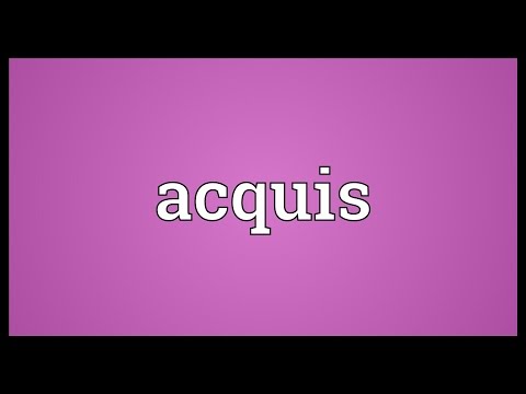 Acquis Meaning