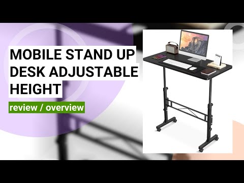 Review: 2024 Upgrade of the Small Adjustable Standing Desk with Wheels