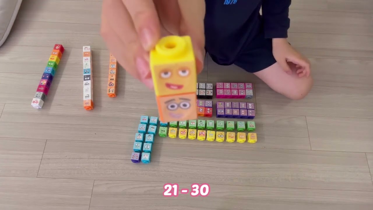 Numberblocks Face Sticker 1 -100