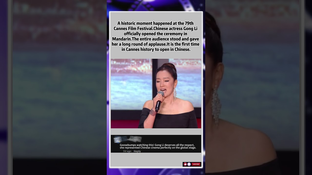Cannes 2026: Gong Li’s Iconic Mandarin Opening Speech#flim #movie