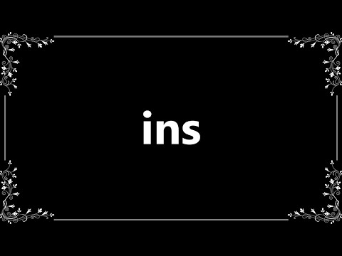 Ins - Meaning and How To Pronounce