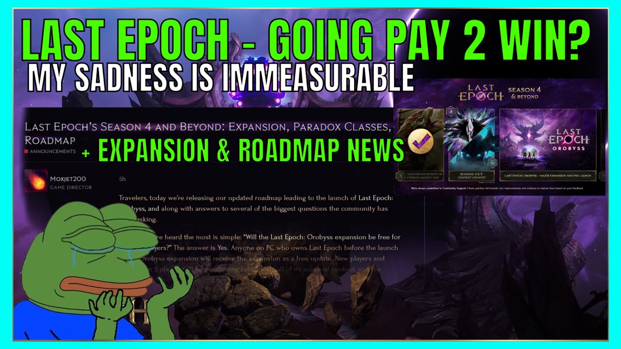 Last Epoch goes PAY TO WIN...?! INSANE bombshell from EHG