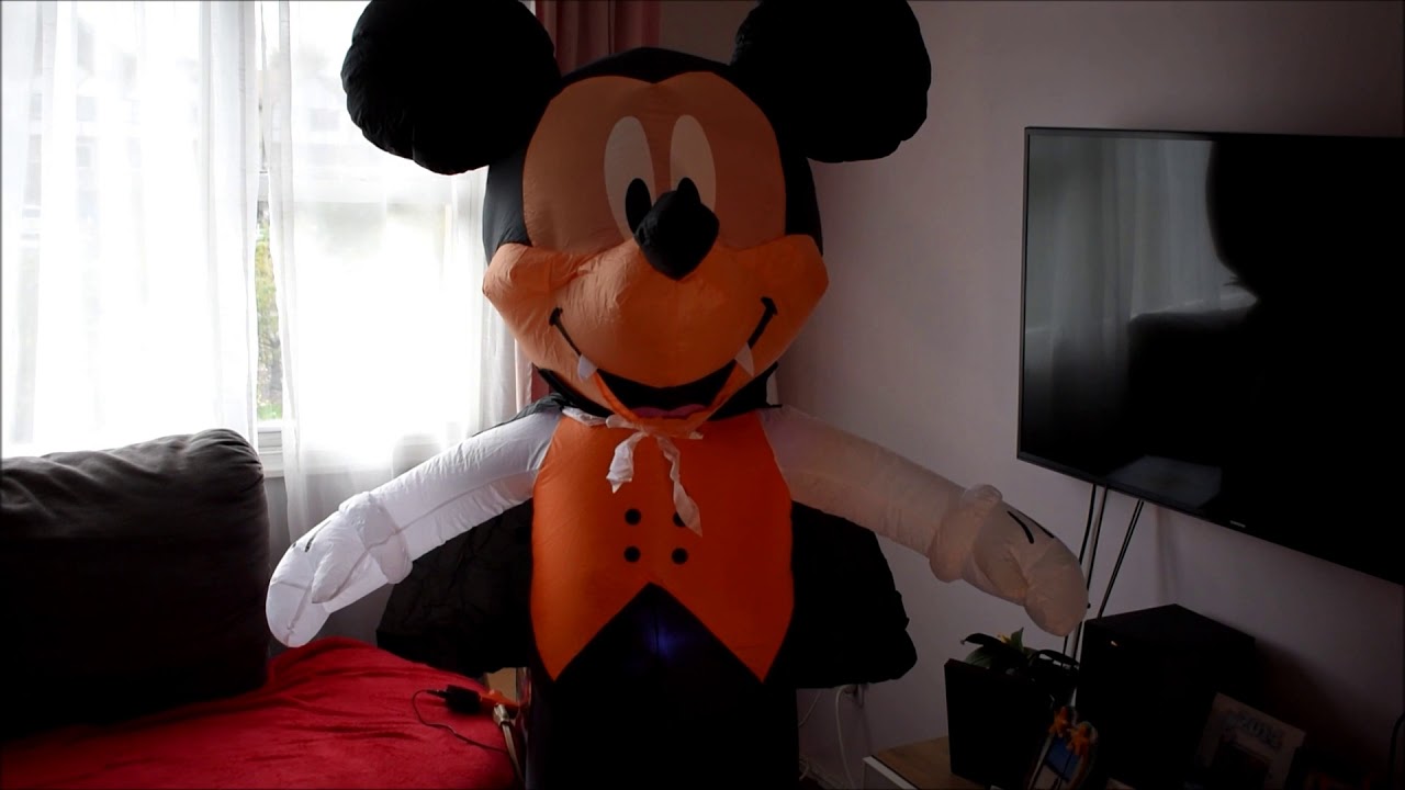Disney Mickey Mouse Vampire Airblown Inflatable Halloween unboxing