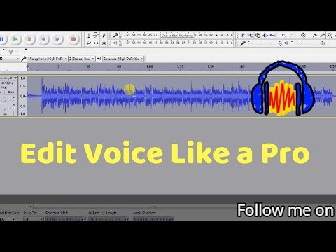 How To Edit Voice in Audacity for YouTube urdu