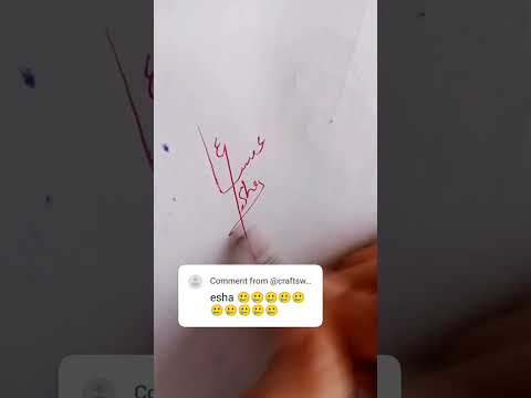 Esha name signatures #like #subscribe #comment #viral #signature