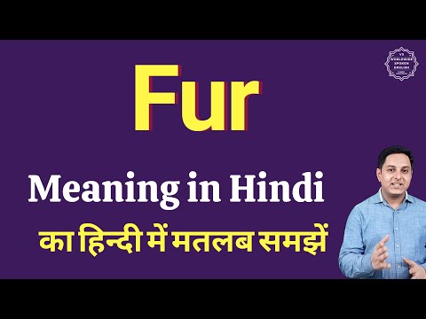 Fur meaning in Hindi | Fur ka kya matlab hota hai | daily use English words