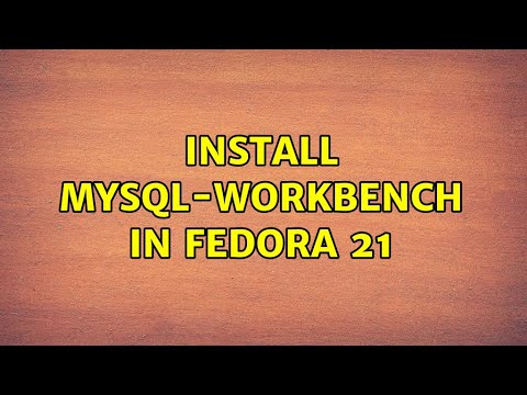 Install mysql-workbench in fedora 21