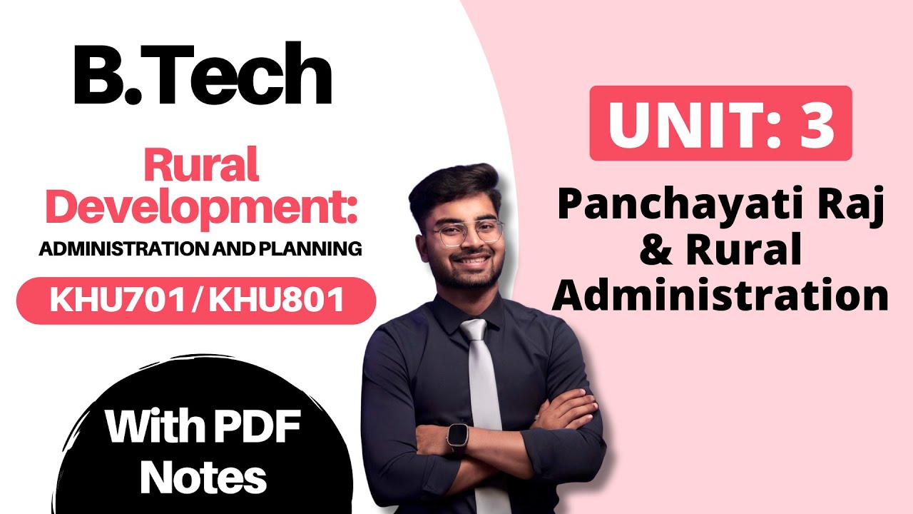 Rural Development Administration and Planning AKTU Unit 3 | FREE PDF Notes Download (KHU701/KHU801)