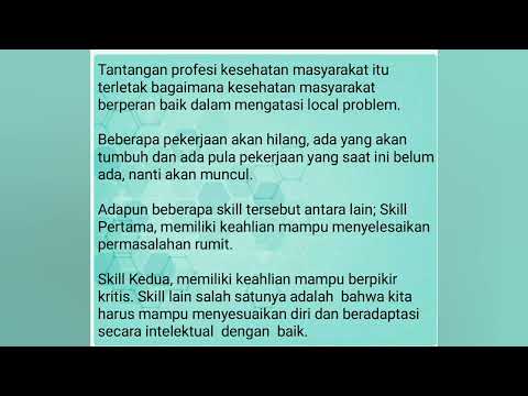 Artikel Dengan Judul: " Jika Aku Jadi SKM; Harapan dan Tantangan Kesehatan Masyarakat Masa Depan