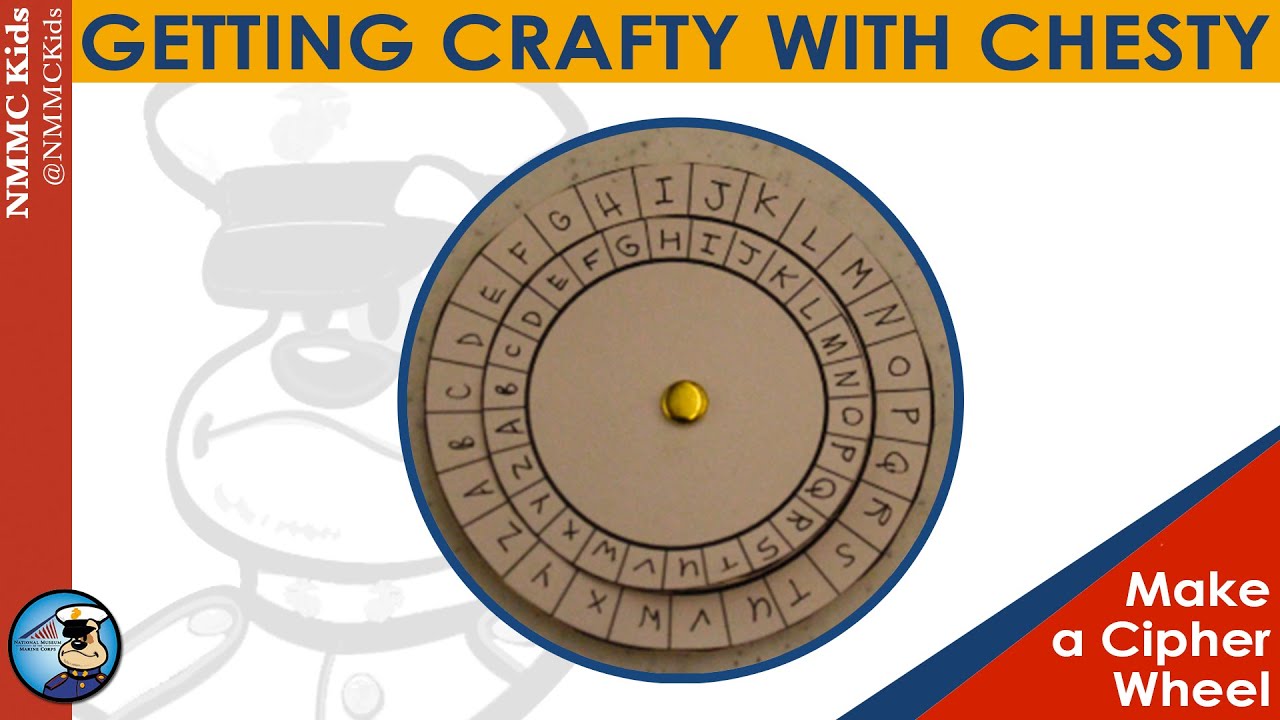 Getting Crafty With Chesty: Cipher Wheel