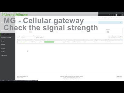 Meraki MG - Signal strength