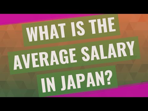 What is the average salary in Japan?