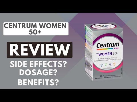 Centrum Silver Women 50+ plus Multivitamin Review | Side Effects | Dosage