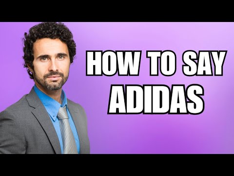 How To Pronounce Adidas (Correctly)