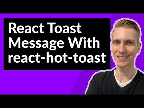 React Toast Message With react-hot-toast