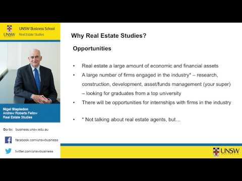 UNSW Business School Majors: Real Estate Studies