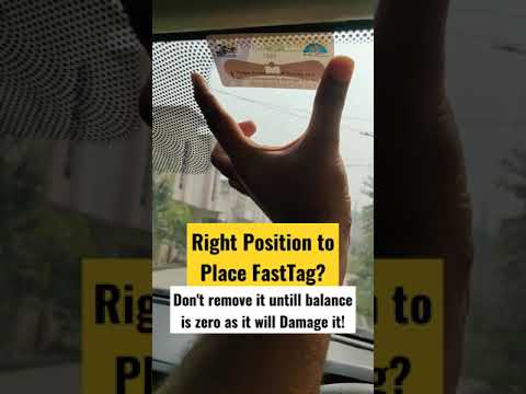 Right Position to Place FastTag? #shorts #fasttag