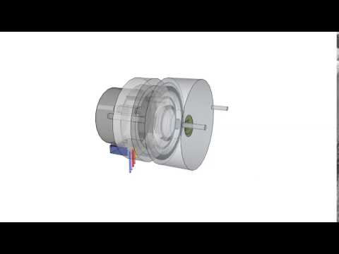 IC haus Hall effect sensor + stepper motor.