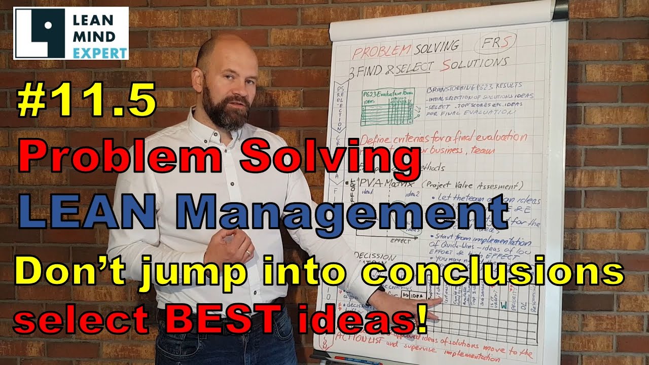 #11.5 LEAN Problem Solving - Solutions Evaluation