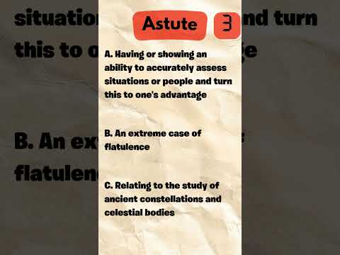 Word of the Day: Astute – Meaning & Examples Explained! #vocabulary #SAT #satvocabulary