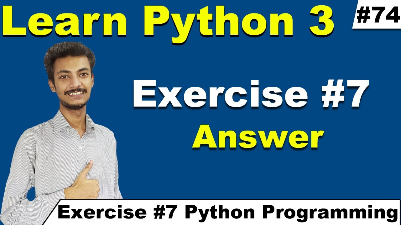 Exercise #7 answer Python programming, Python Tutorial for beginners in Hindi Urdu, Cyber warriors