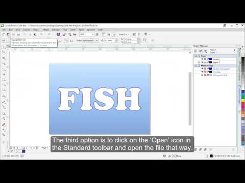Open and import native CorelDRAW (.CDR) files