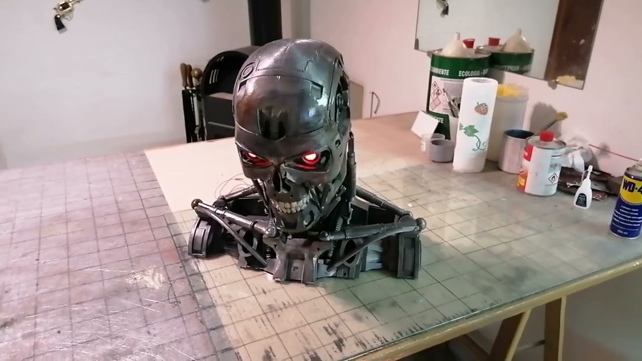 DANY BAO  - TERMINATOR T 800 EXOSKELETON REAL SIZE FULL AUTOMATIZED, PRINTER 3D, ACTION FIGURE ti